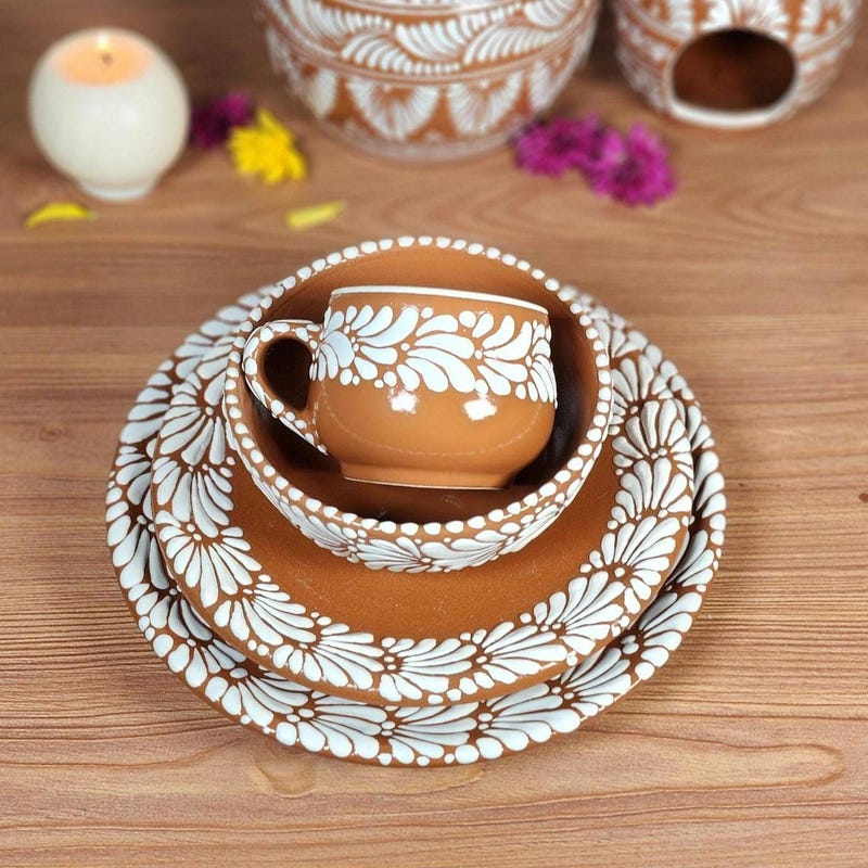 Mexican Pottery Dinnerware Set - Etsy