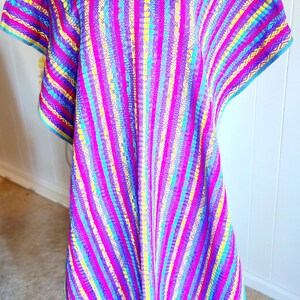 Mexican Woven Gaban Poncho 2 Way to Use Handmade Soft Warm Sarape Dress ...