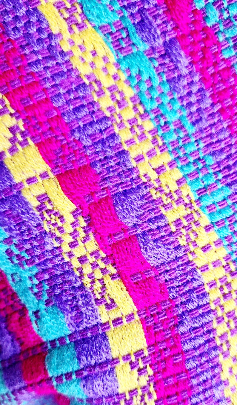 Mexican Woven Gaban Poncho 2 Way to Use Handmade Soft Warm Sarape Dress ...