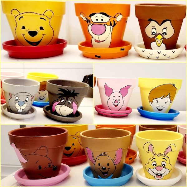 Winnie the Pooh Planters - Etsy