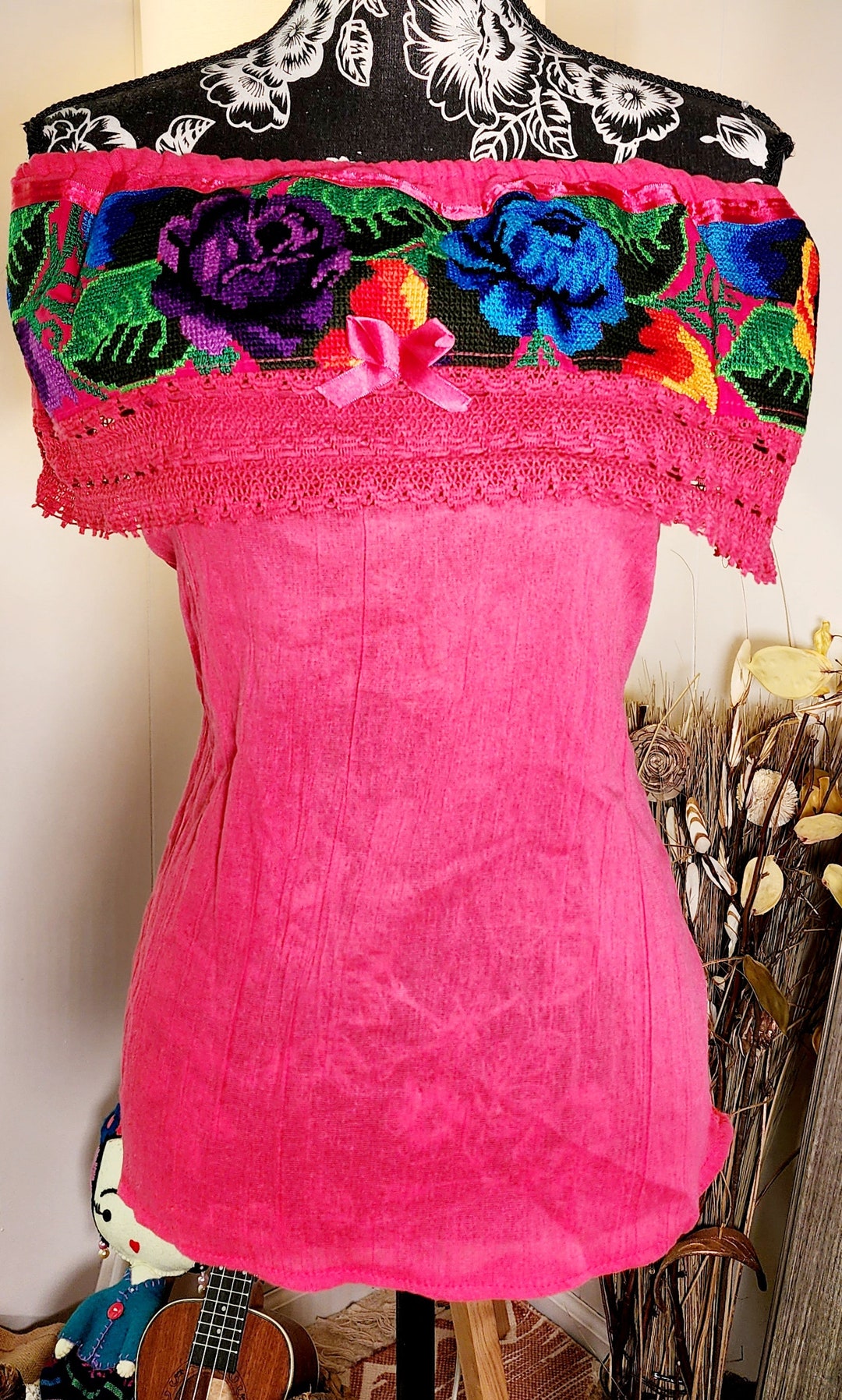 Beautiful Mexican Traditional Blouse. Blusa Campesina, Campesina Blouse ...