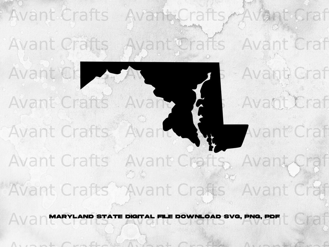Maryland State Digital File Download Svg, Png, Pdf - Etsy