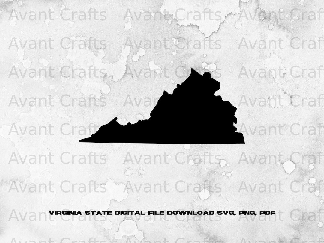 Virginia State Digital File Download Svg, Png, Pdf - Etsy