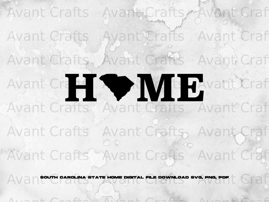 South Carolina State Home Digital File Download Svg, Png, Pdf - Etsy