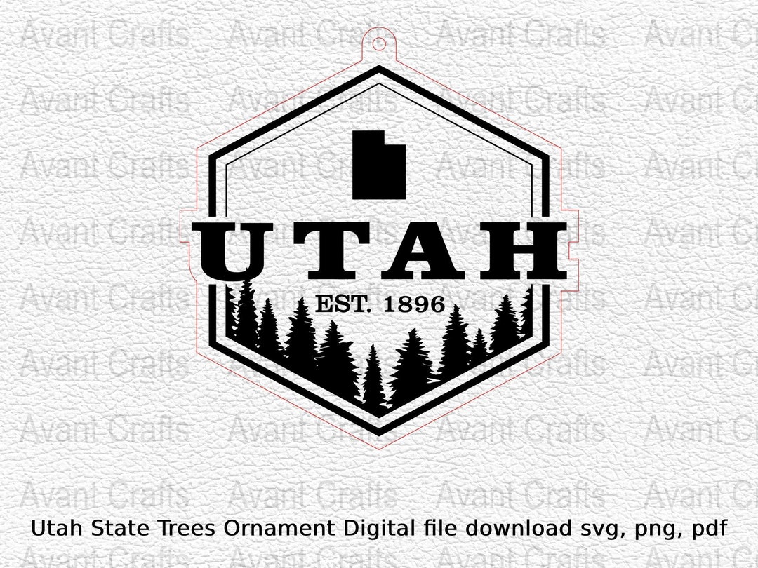 Utah State Trees Ornament Digital File Download Svg, Png, Pdf - Etsy
