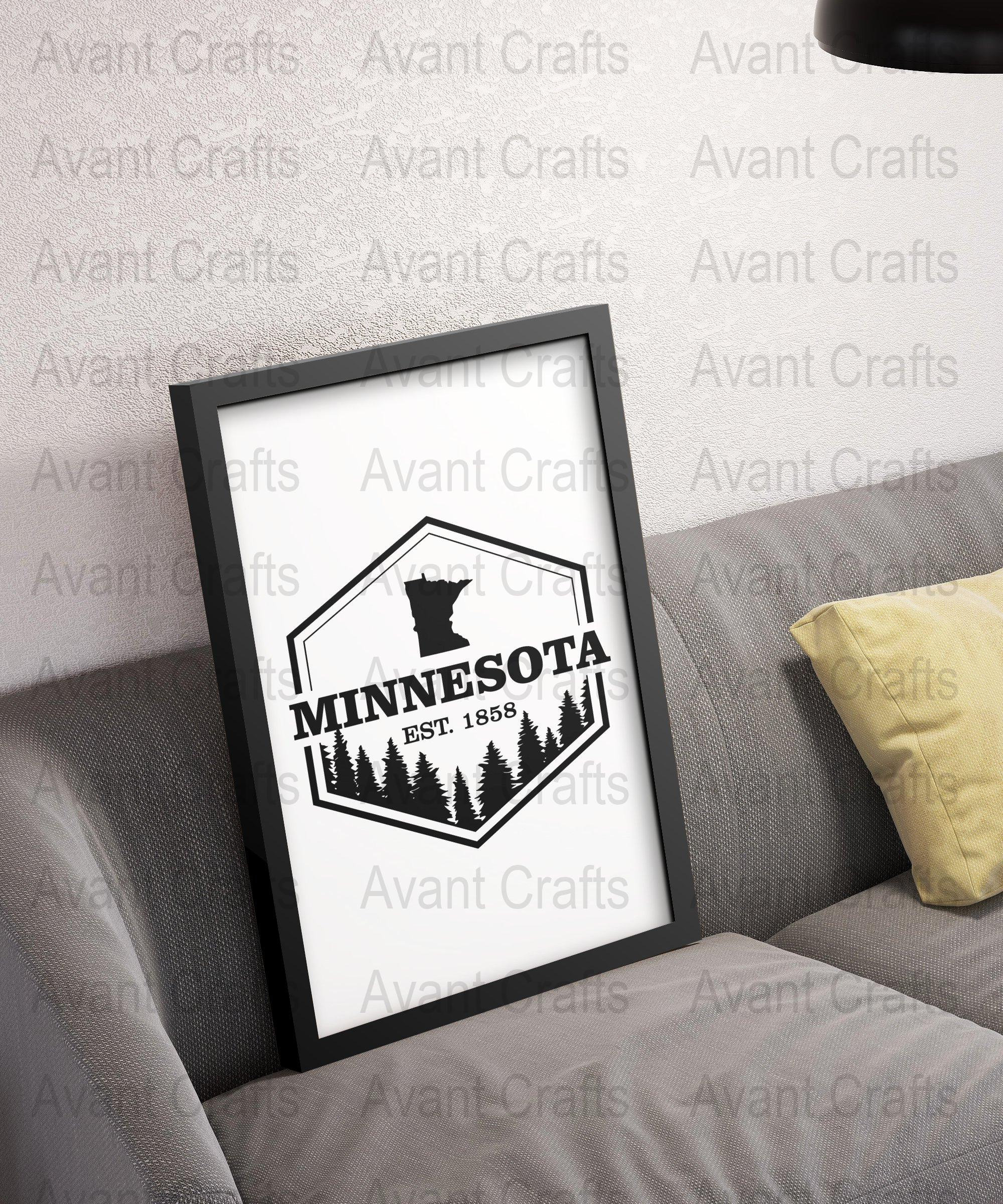 Minnesota State Mountain Trees Digital File Download Svg, Png, Pdf - Etsy
