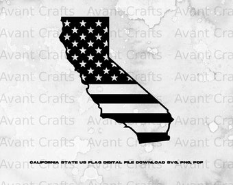 California State Flag Svg - Etsy