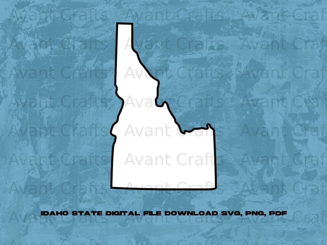 Idaho State Digital File Download Svg, Png, Pdf - Etsy