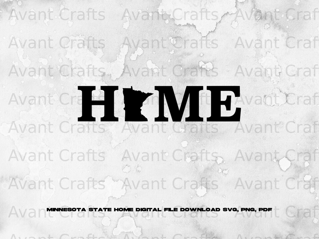 Minnesota State Home Digital File Download Svg, Png, Pdf - Etsy