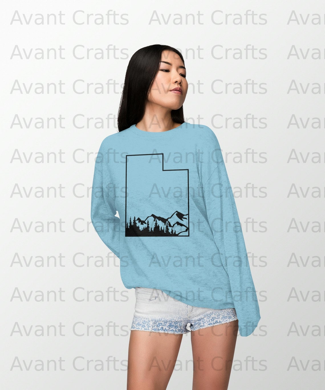 Utah State Mountain and Trees Digital File Download Svg, Png, Pdf - Etsy
