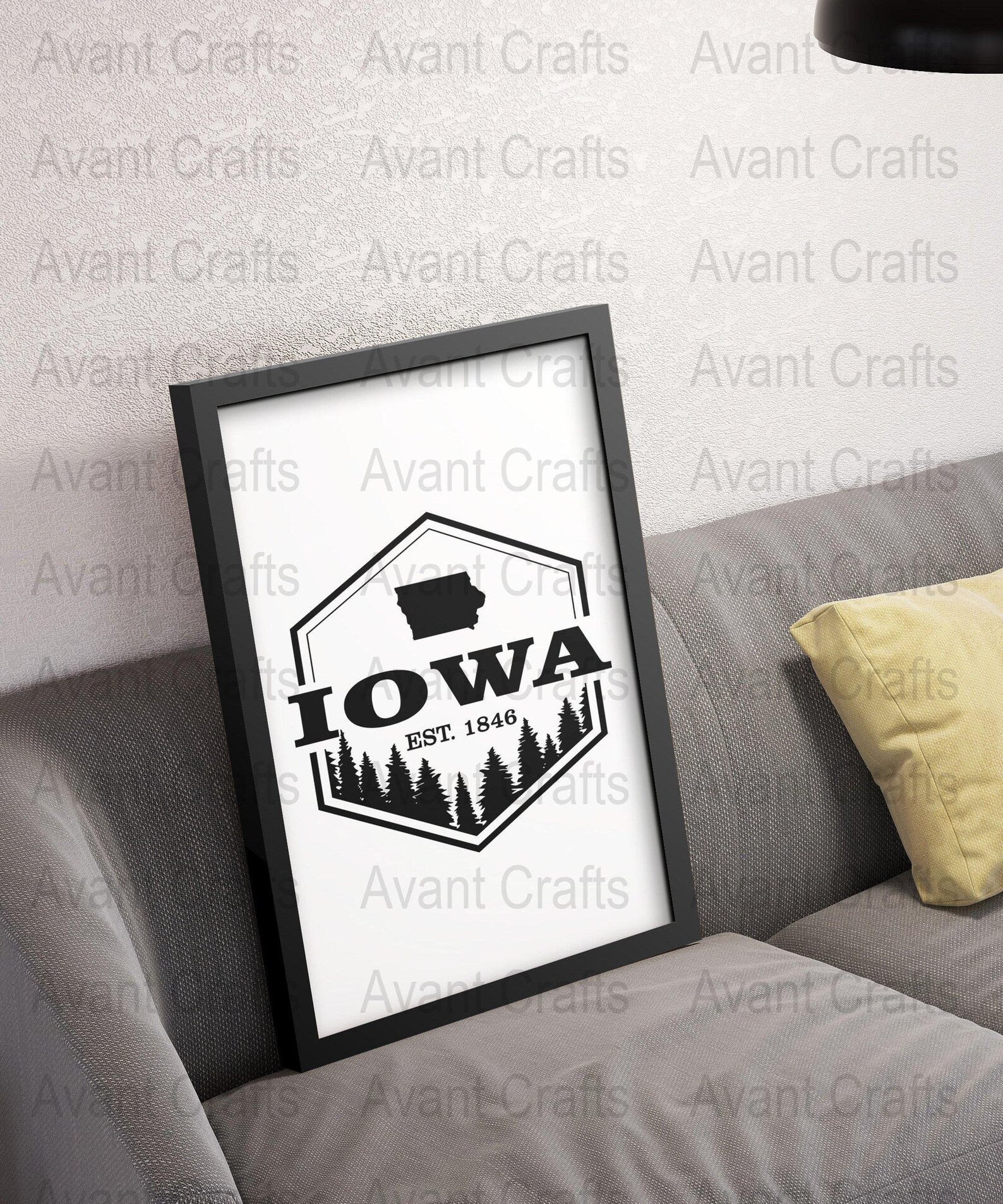 Iowa State Mountain Trees Digital File Download Svg, Png, Pdf - Etsy