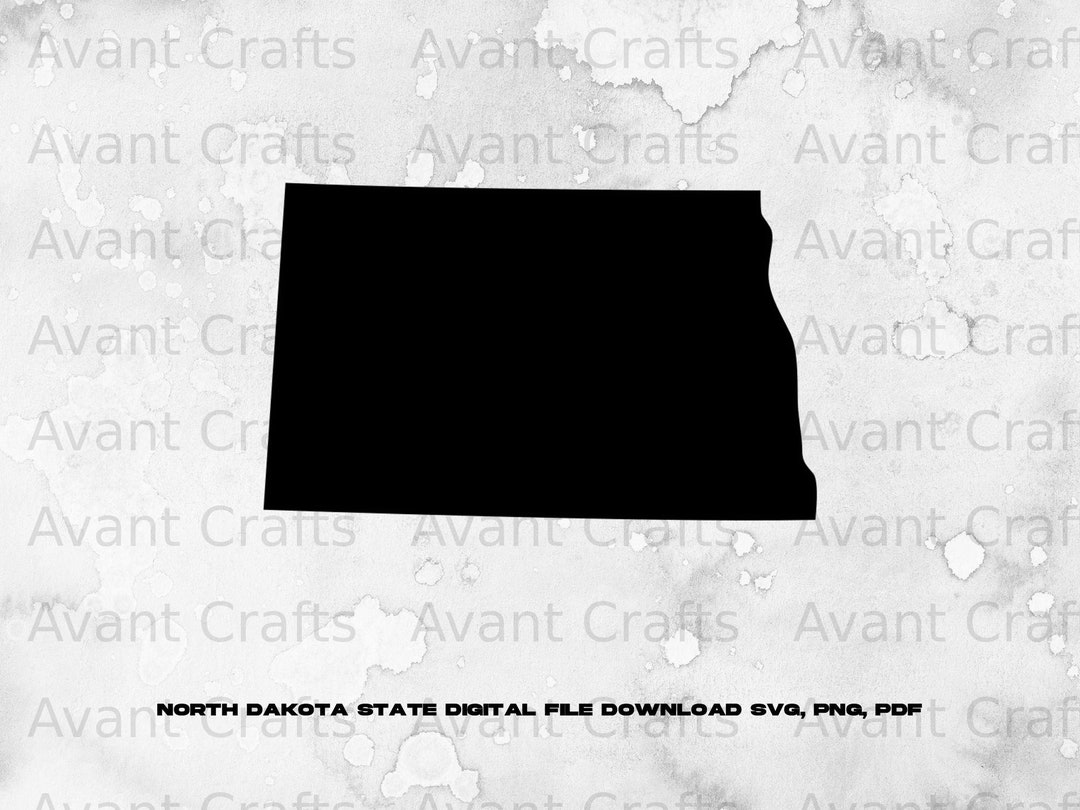 North Dakota State Digital File Download Svg, Png, Pdf - Etsy