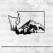 Washington State Mount Baker Trees Digital File Download Svg, Png, Pdf ...