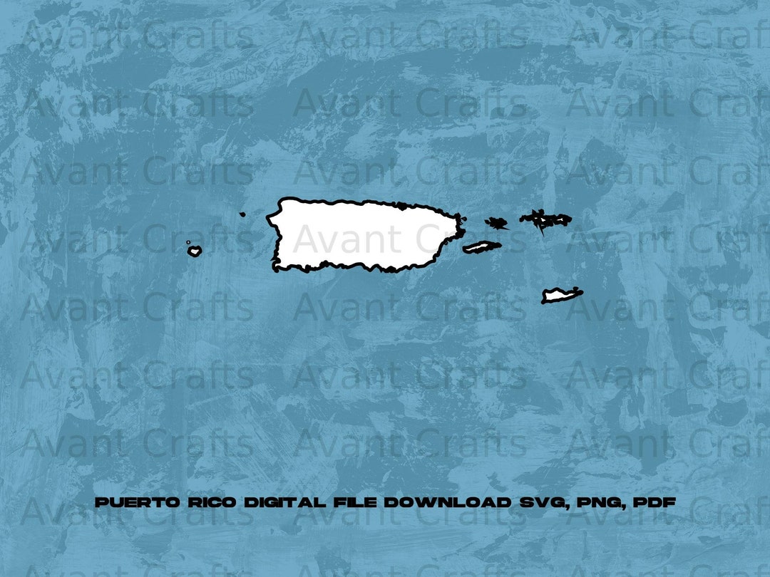 Puerto Rico Digital File Download Svg, Png, Pdf - Etsy