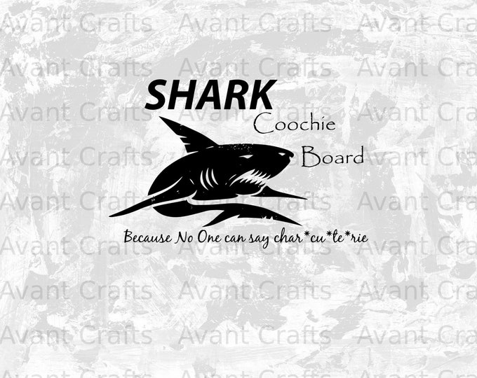 Shark Coochie Board, Charcuterie Board, Shark Gifts, Shark Cuterie ...