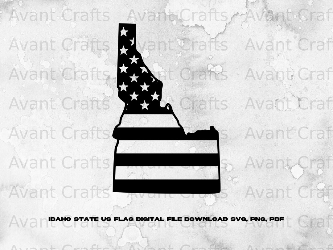 Idaho State US Flag Digital File Download Svg, Png, Pdf - Etsy