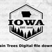 Iowa State Mountain Trees Digital File Download Svg, Png, Pdf - Etsy