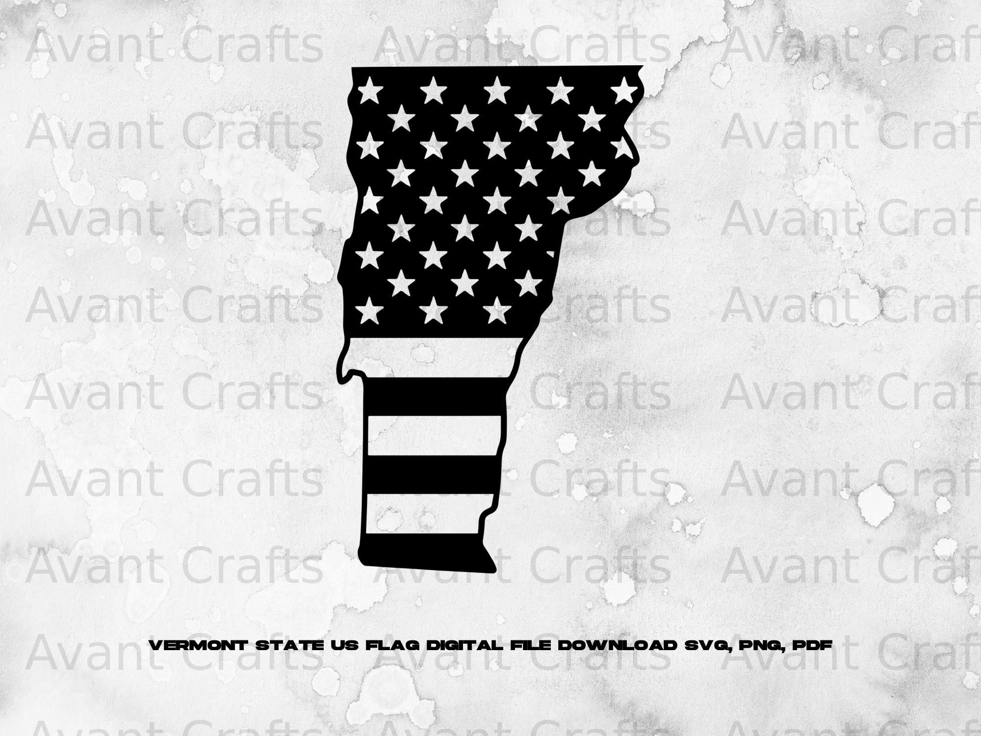Vermont State US Flag Digital File Download Svg, Png, Pdf - Etsy