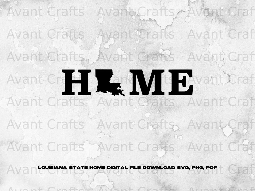 Louisiana State Home Digital File Download Svg, Png, Pdf - Etsy