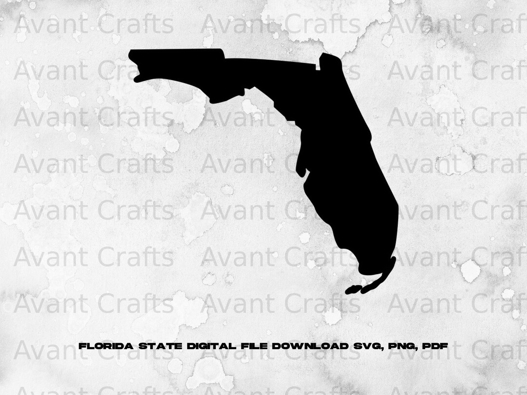 Florida State Digital File Download Svg, Png, Pdf - Etsy