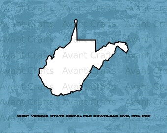 West Virginia Ornament SVG | I Love My State Svg | Digital File ...