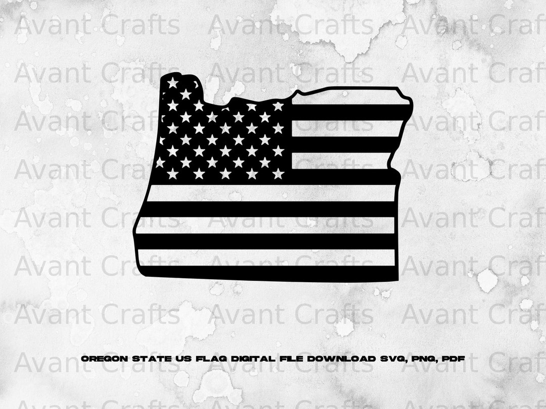 Oregon State US Flag Digital File Download Svg, Png, Pdf - Etsy