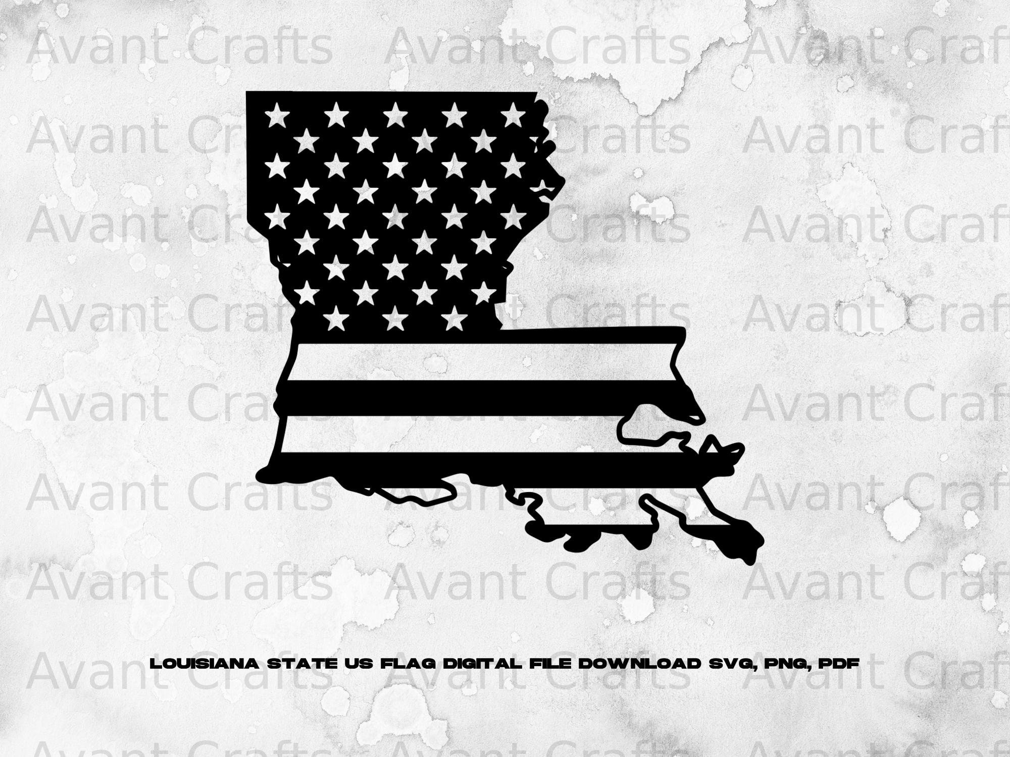 Louisiana State US Flag Digital File Download Svg, Png, Pdf - Etsy