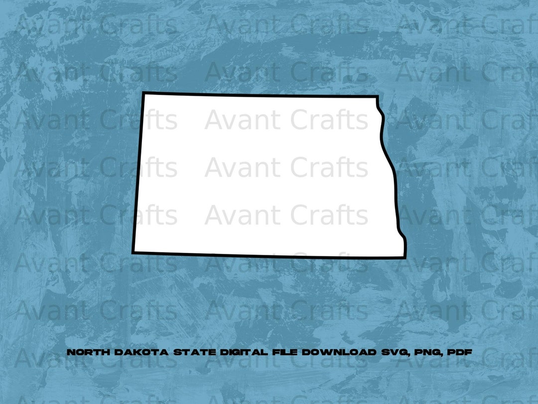 North Dakota State Digital File Download Svg, Png, Pdf - Etsy