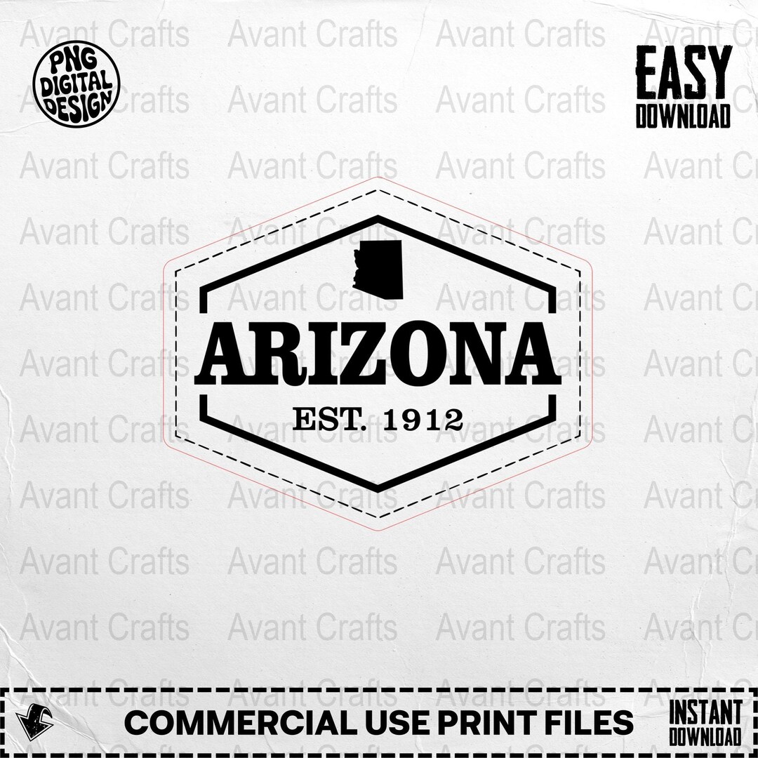 Arizona State Mountain Trees Digital File Download Svg, Png, Pdf - Etsy