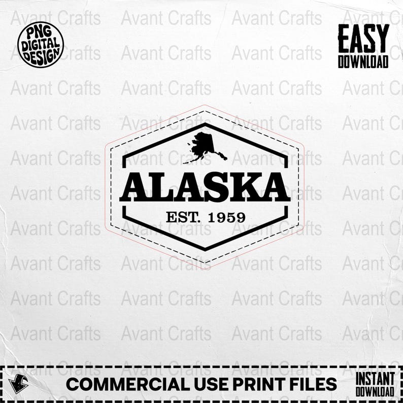 Alaska State Mountain Trees Digital File Download Svg, Png, Pdf - Etsy