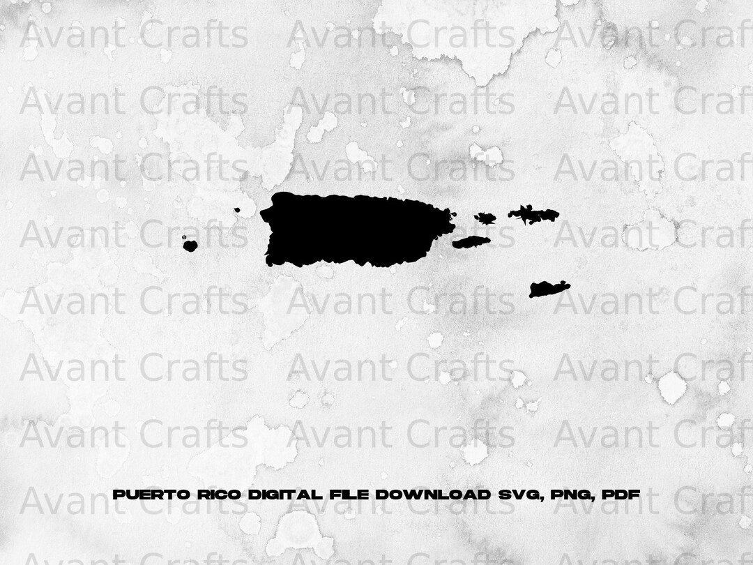Puerto Rico Digital File Download Svg, Png, Pdf - Etsy