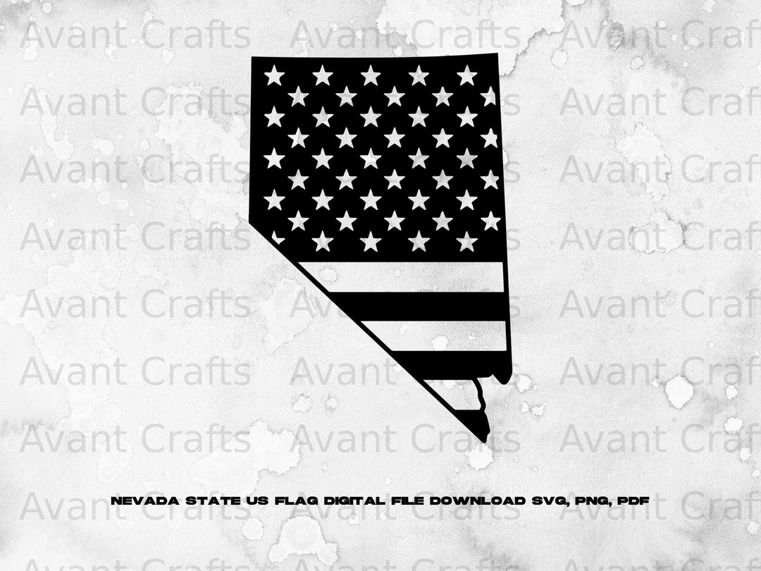 Nevada State US Flag Digital File Download Svg, Png, Pdf - Etsy