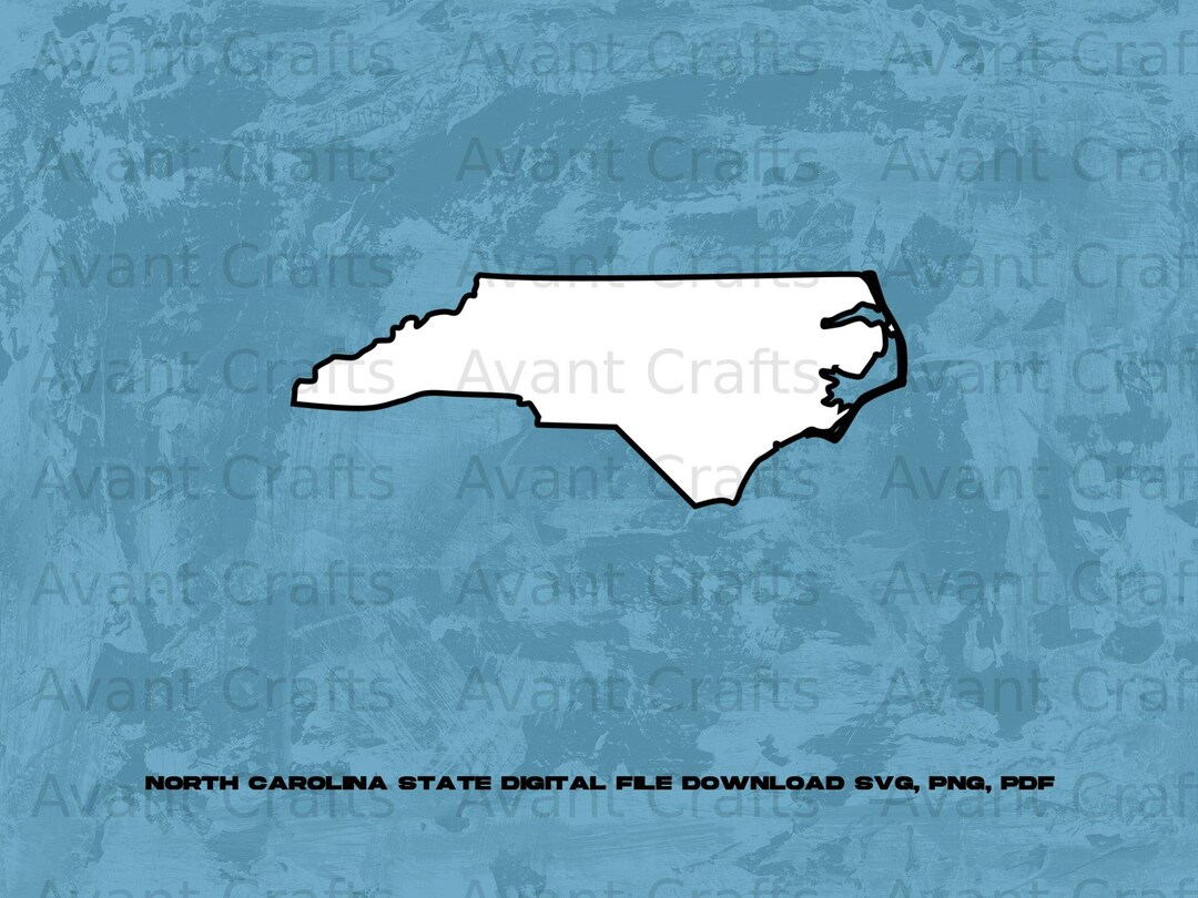 North Carolina State Digital File Download Svg, Png, Pdf - Etsy