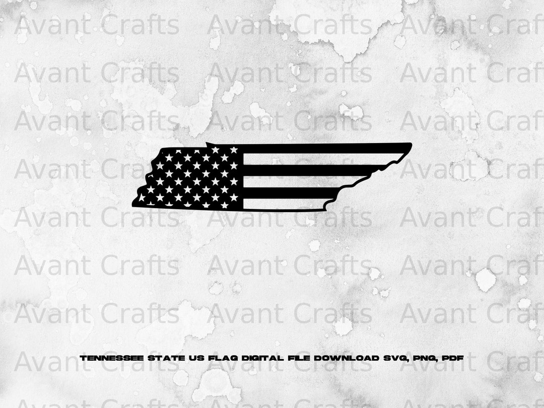Tennessee State US Flag Digital File Download Svg, Png, Pdf - Etsy
