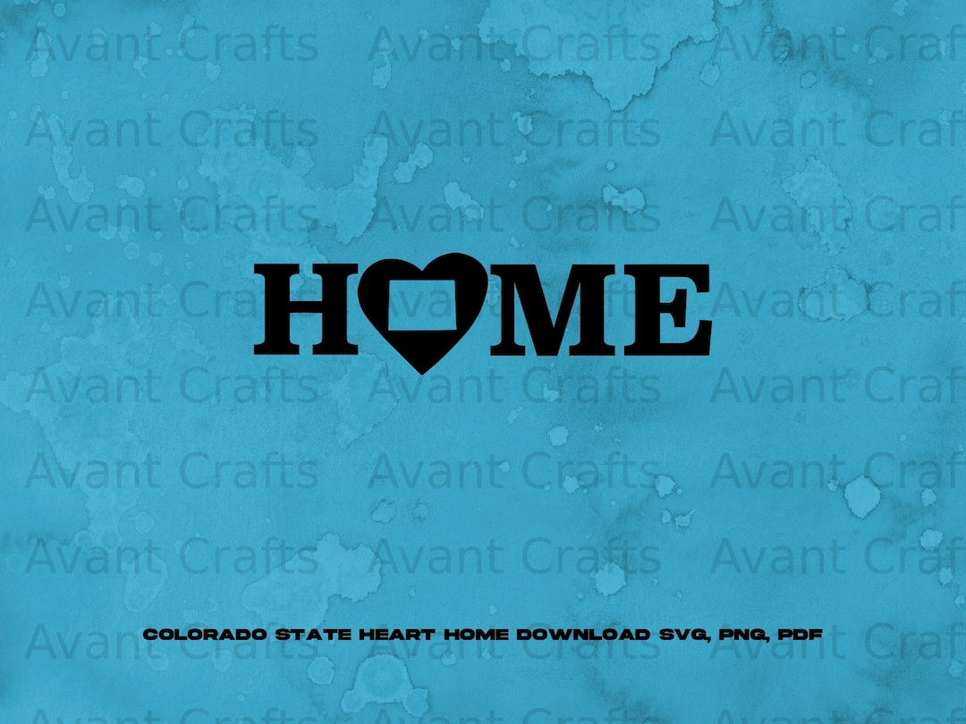 Colorado State Heart Home Download Svg, Png, Pdf - Etsy