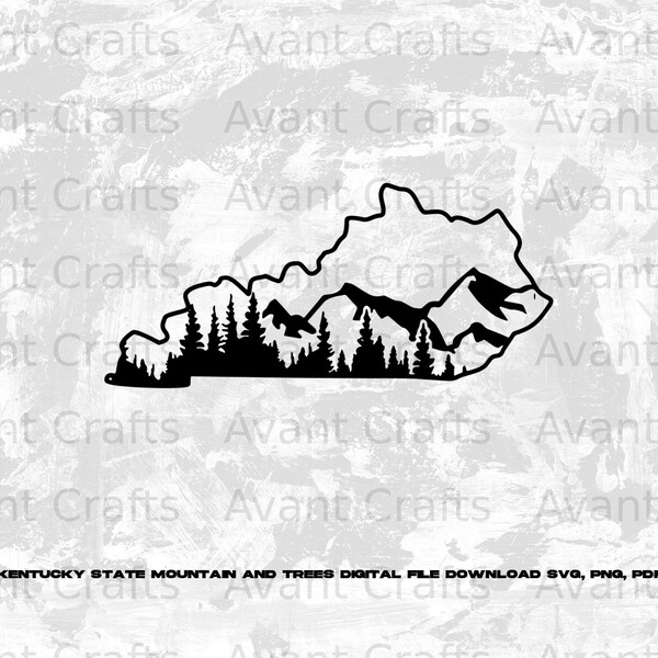 Kentucky State Shape - Etsy