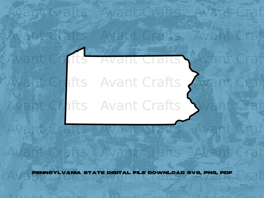 Pennsylvania State Digital File Download Svg, Png, Pdf - Etsy