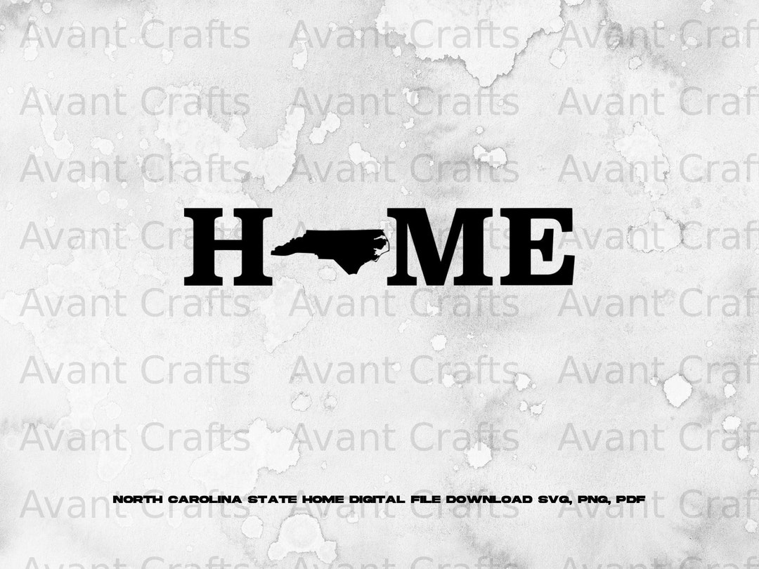 North Carolina State Home Digital File Download Svg, Png, Pdf - Etsy