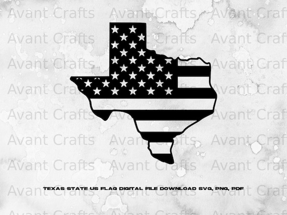 Texas State US Flag Digital File Download Svg Png Pdf | Etsy