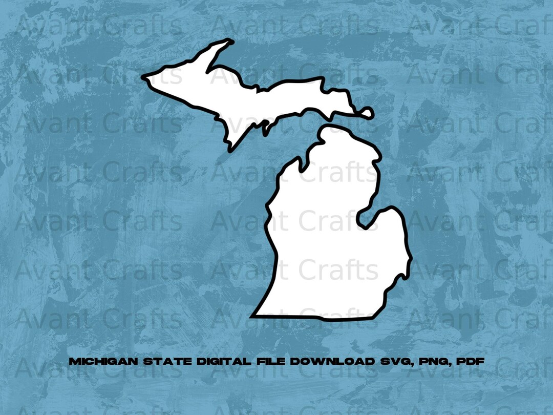 Michigan State Digital File Download Svg, Png, Pdf - Etsy