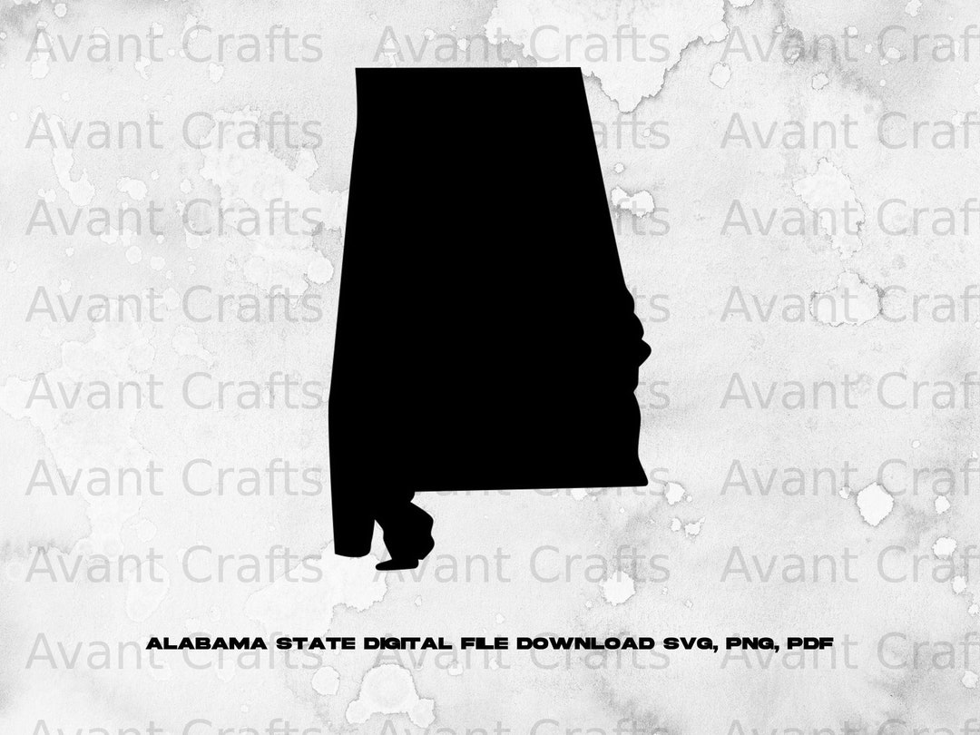 Alabama State Digital File Download Svg, Png, Pdf - Etsy