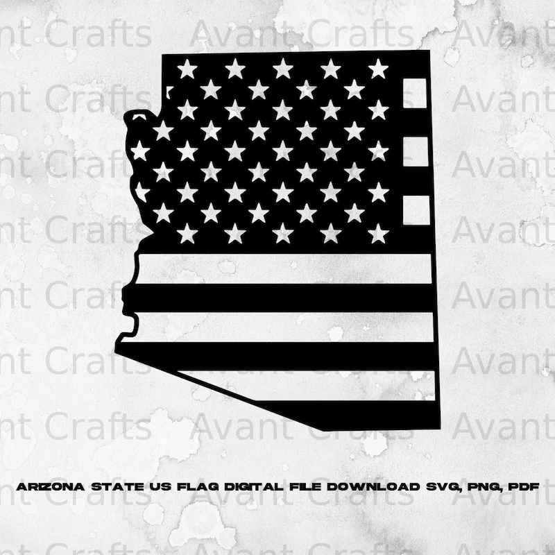 Arizona State Flag Svg - Etsy