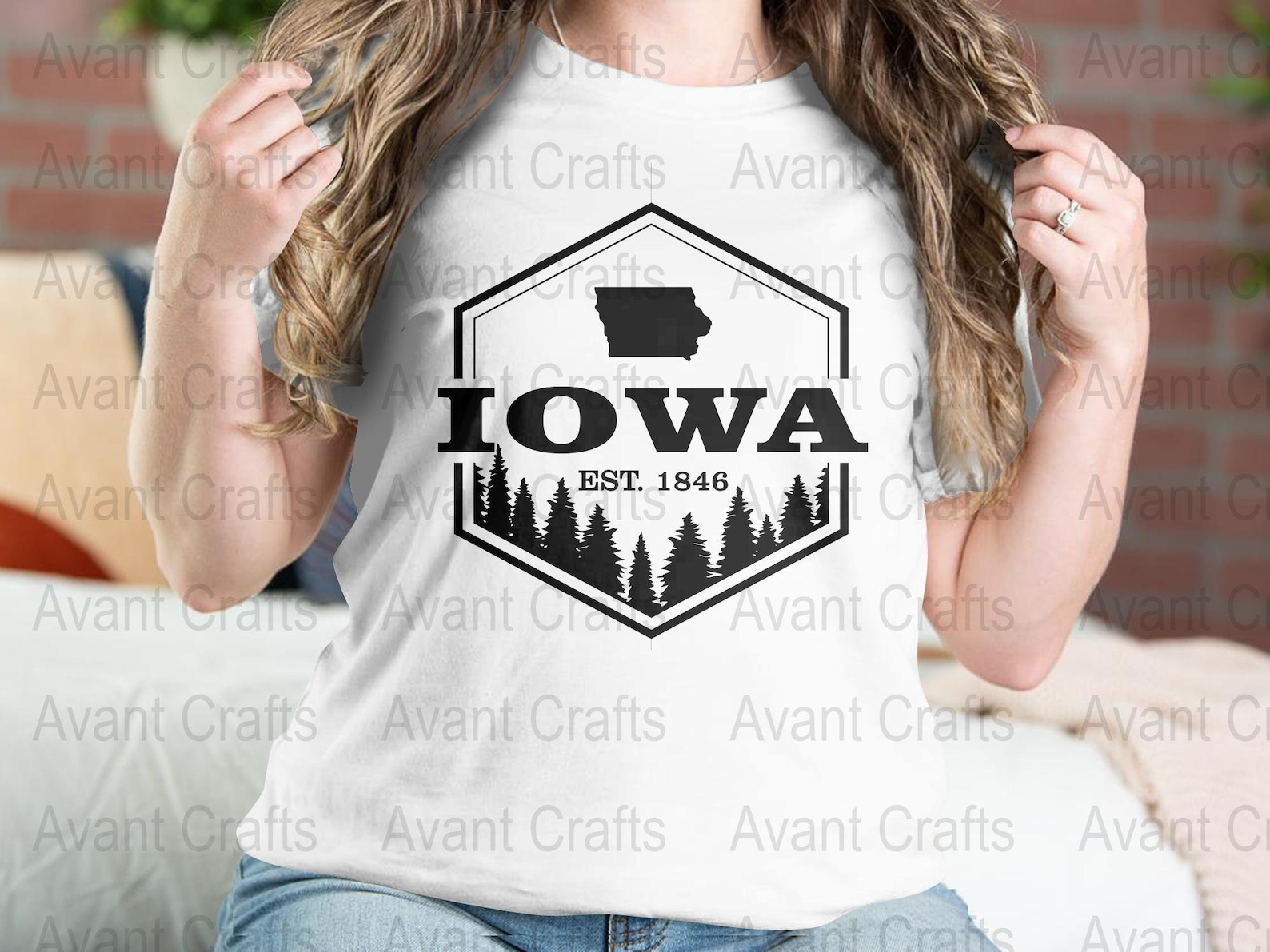 Iowa State Mountain Trees Digital File Download Svg, Png, Pdf - Etsy