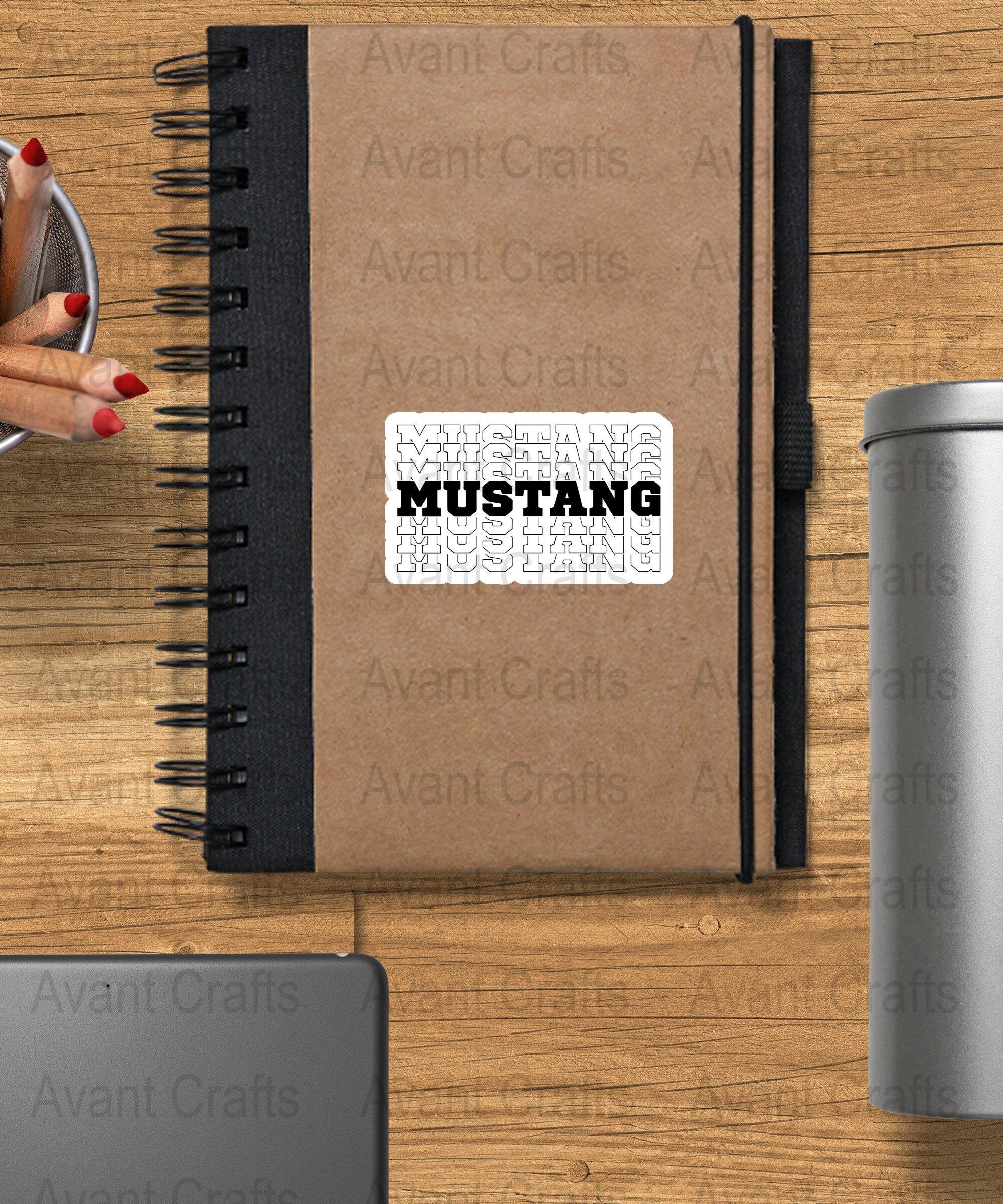 Mustang Stacked Text Digital File Download Svg, Png, Pdf - Etsy