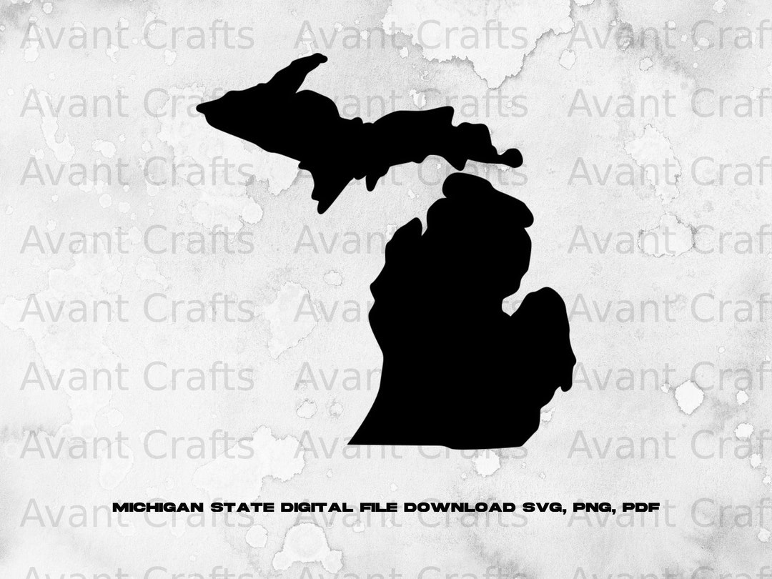 Michigan State Digital File Download Svg, Png, Pdf - Etsy