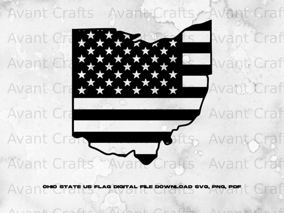 Ohio State US Flag Digital File Download Svg, Png, Pdf - Etsy