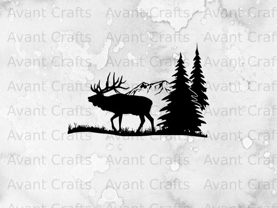 Elk Digital File Download Svg Png Pdf - Etsy