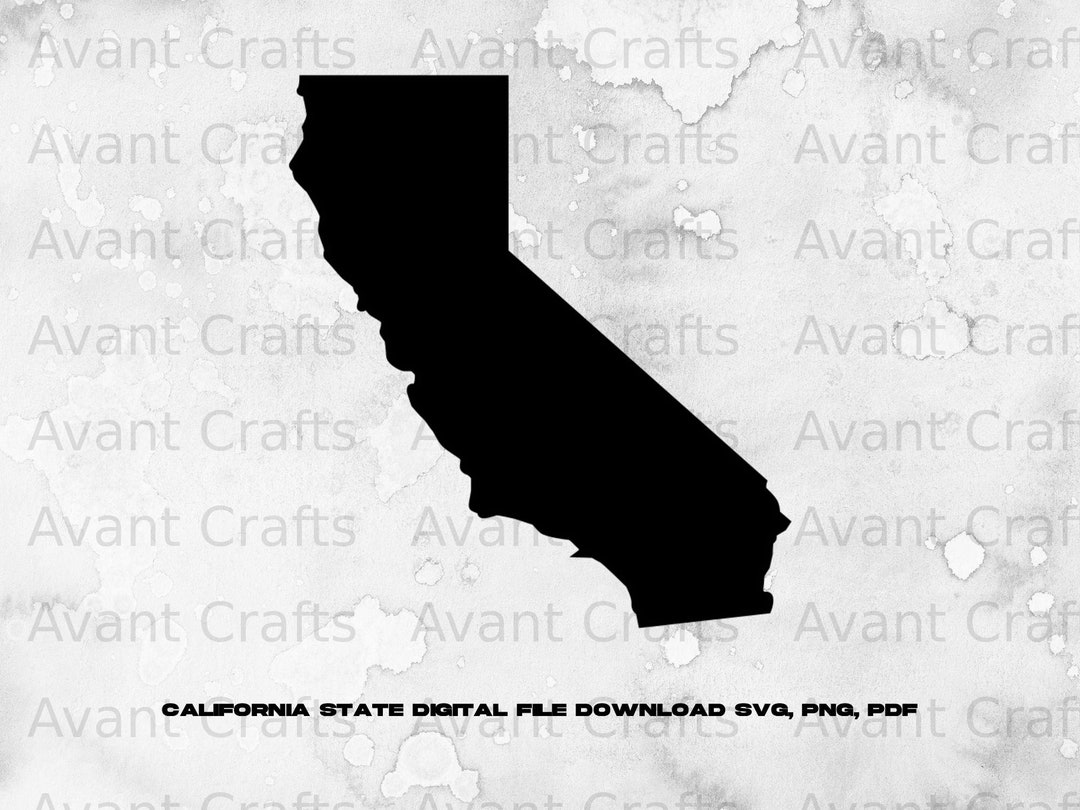 California State Digital File Download Svg, Png, Pdf - Etsy