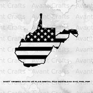 West Virginia State US Flag Digital File Download Svg, Png, Pdf - Etsy