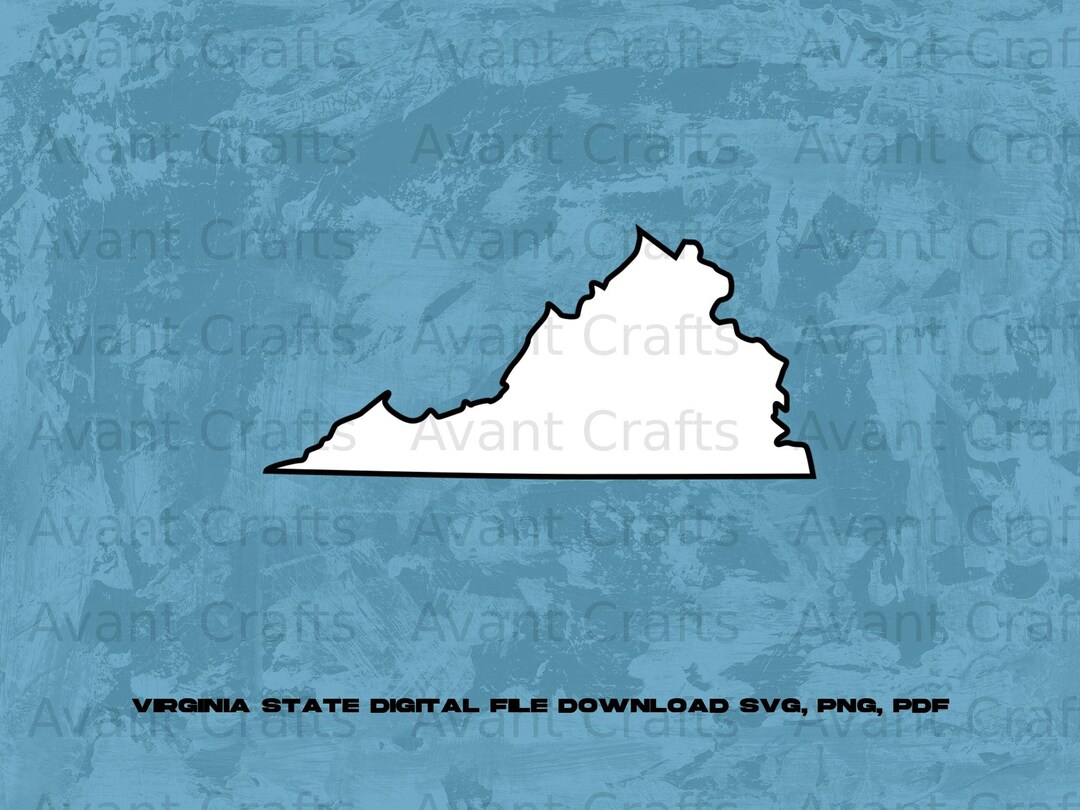 Virginia State Digital File Download Svg, Png, Pdf - Etsy